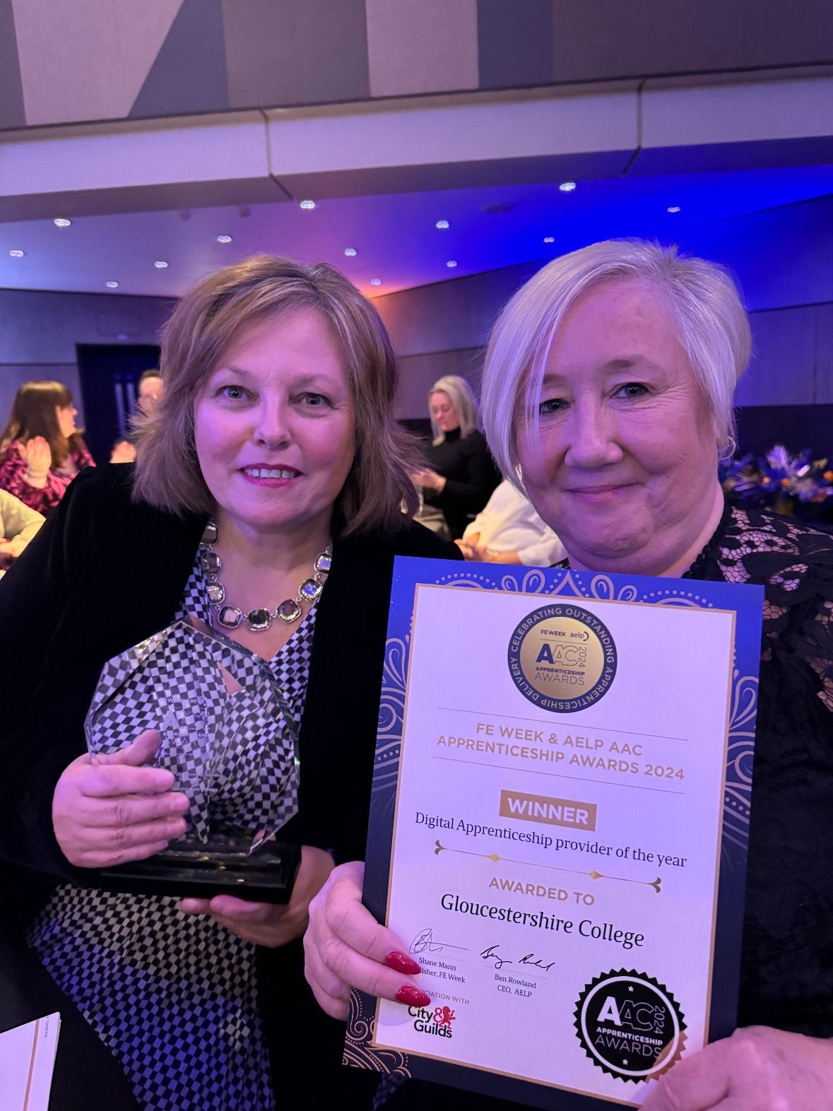 Gloucestershire College Wins National Apprenticeship Award | Gloucestershire College